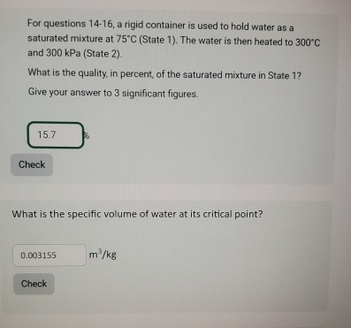 Solved For questions 14-16, ﻿a rigid container is used to | Chegg.com