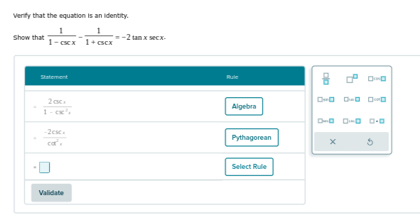 Solved Verify that the equation Is an identity.Show that | Chegg.com