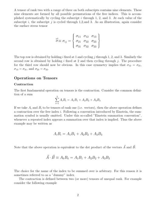 Solved this is a vector analysis question. use tensor | Chegg.com Solved this is a vector analysis question. use tensor | Chegg.com