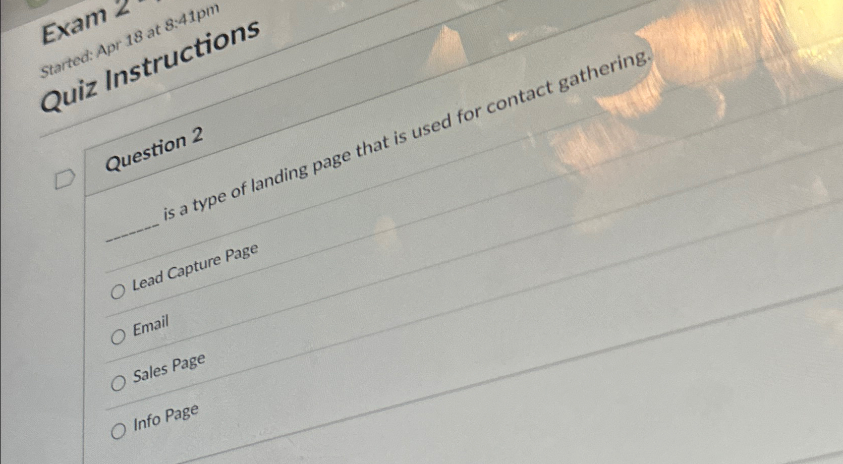 Solved started: Apr ?18 ﻿tructionsQuestion 2a type of | Chegg.com