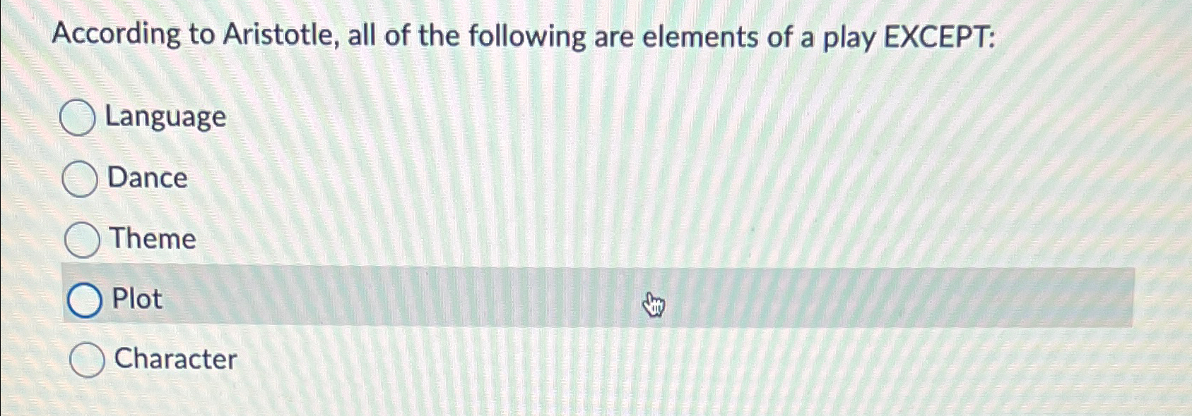 Solved According to Aristotle, all of the following are | Chegg.com