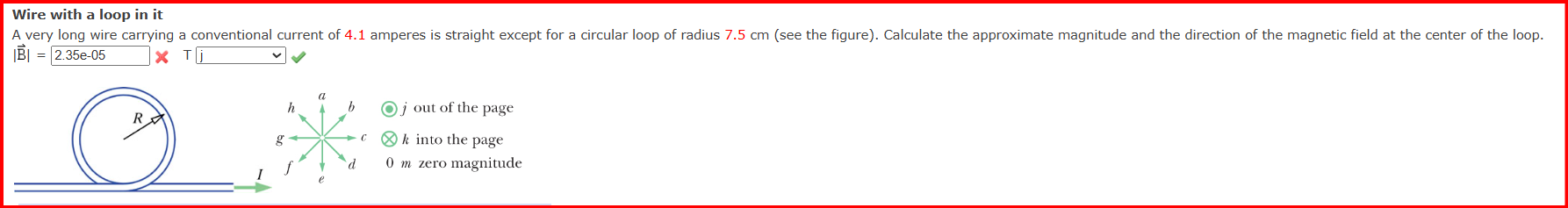 Solved A very long wire carrying a conventional current | Chegg.com