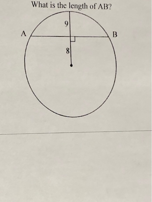 Solved What is the length of AB? | Chegg.com