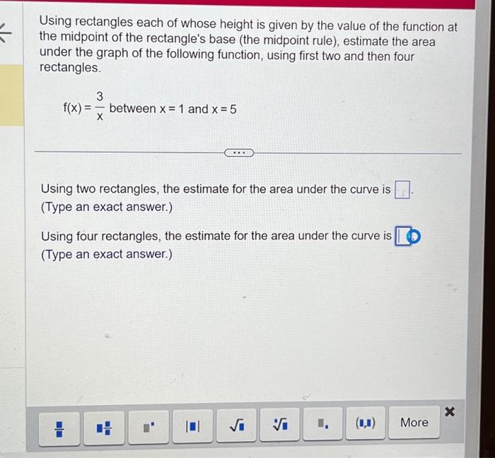 Solved (PLZ ANSWER BOTH PARTS :). Using rectangles each of | Chegg.com