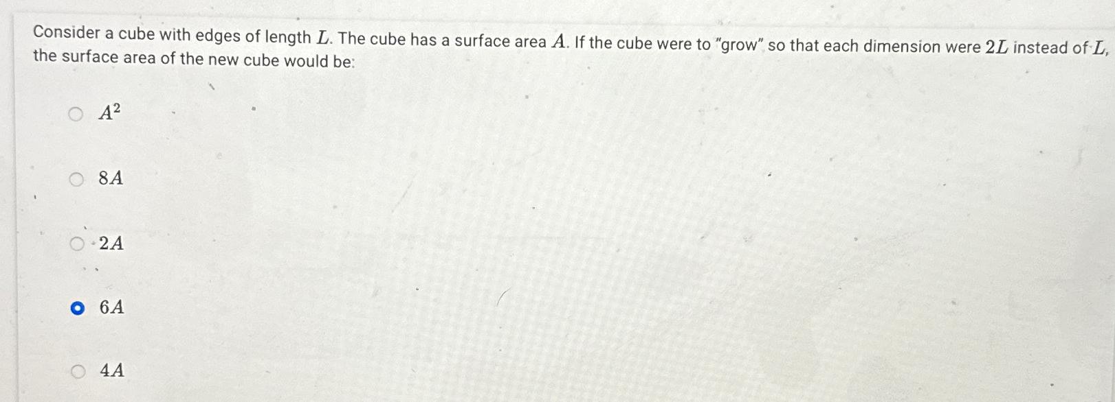 Solved Consider a cube with edges of length L. ﻿The cube has | Chegg.com