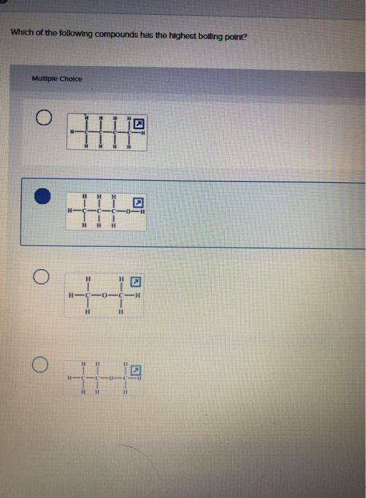Solved Which of the following compounds has the highest | Chegg.com