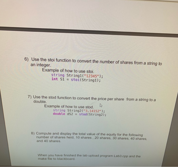Solved In This Lab You Will Be Working With Strings You