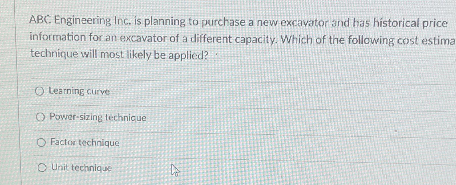 Solved ABC Engineering Inc. is planning to purchase a new | Chegg.com