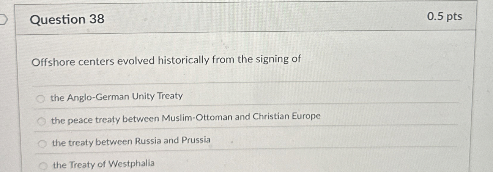 Solved Question 38ffshore centers evolved historically from | Chegg.com