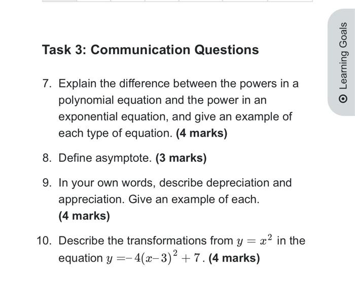 Solved 7. Explain the difference between the powers in a | Chegg.com