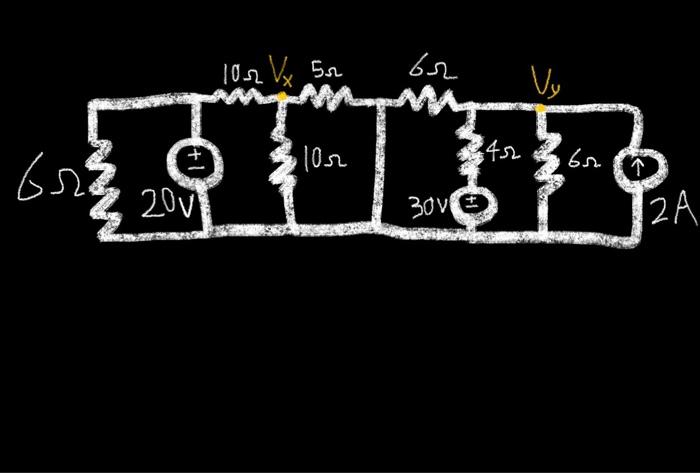 Solved Find:1- Vx and Vy by using nodal2- find ix and iy | Chegg.com Solved Find:1- Vx and Vy by using nodal2- find ix and iy | Chegg.com