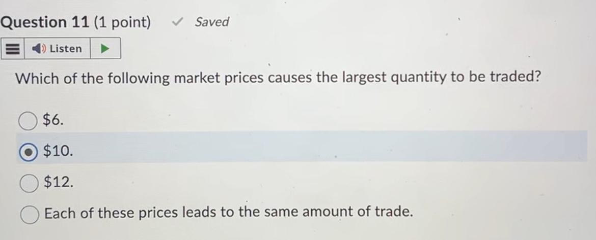 Solved Question 11 (1 ﻿point) ﻿SavedListenWhich of the | Chegg.com