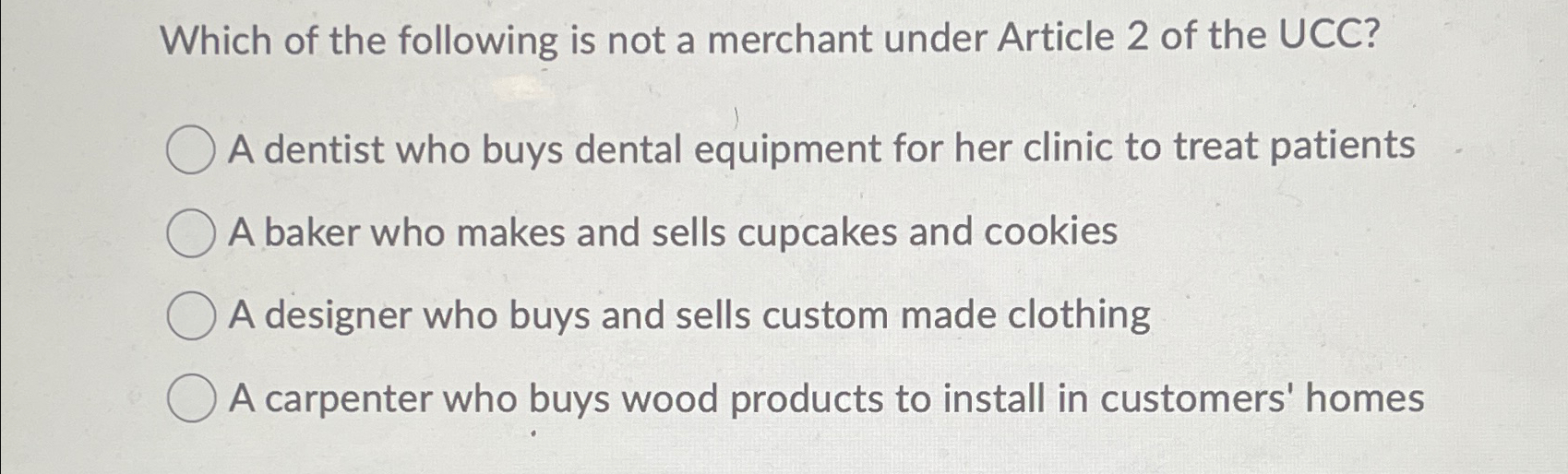 Solved Which of the following is not a merchant under | Chegg.com