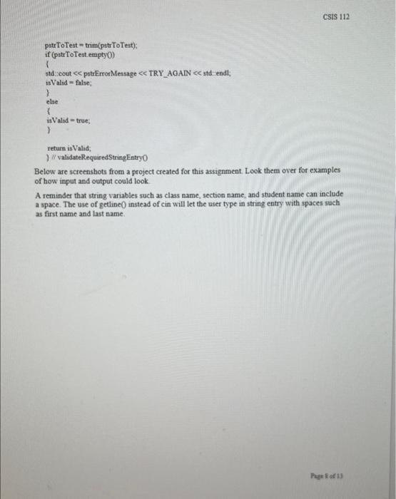 Solved Csts 112 OVERVIEW The objective of this assignment is | Chegg.com