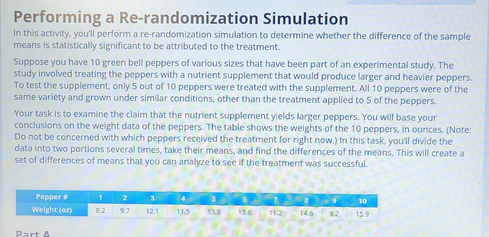 Performing A Re Randomization Simulation In This