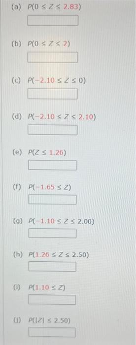 Solved let Z be a standard normal random variable & | Chegg.com
