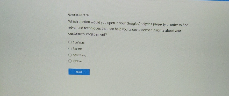 Solved Question 48 ﻿of 50Which section would you open in | Chegg.com
