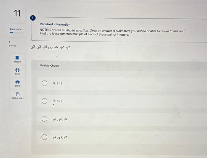 Solved Required information NOTE: This is a mult-part | Chegg.com