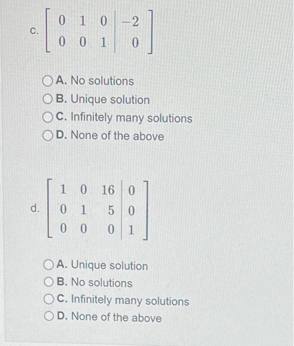Solved ( 8 points) The reduced row-echelon forms of the | Chegg.com