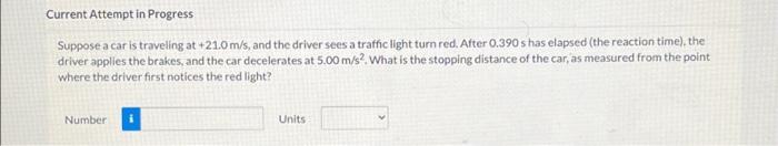 Solved Current Attempt in Progress Suppose a car is | Chegg.com