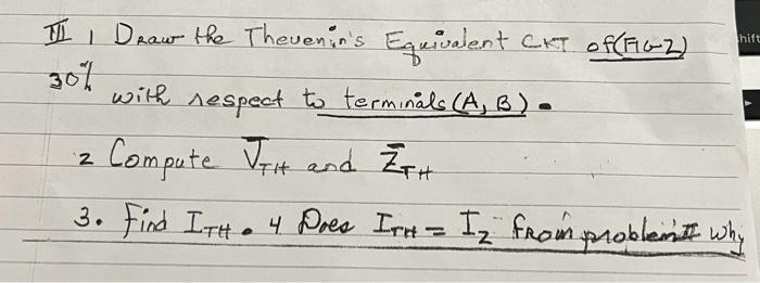 III I Draw the Thevenin's Equivalent CKT of(FG-2) | Chegg.com