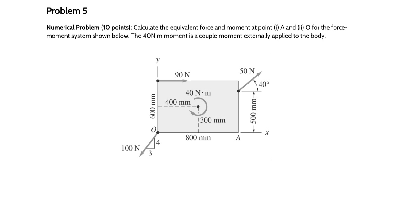Solved Problem 5Numerical Problem (10 ﻿points): Calculate | Chegg.com