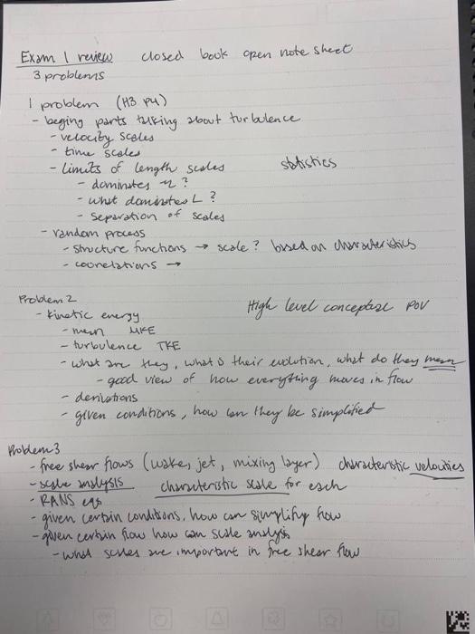 Solved Exam I review closed book open note sheet 3 problens | Chegg.com