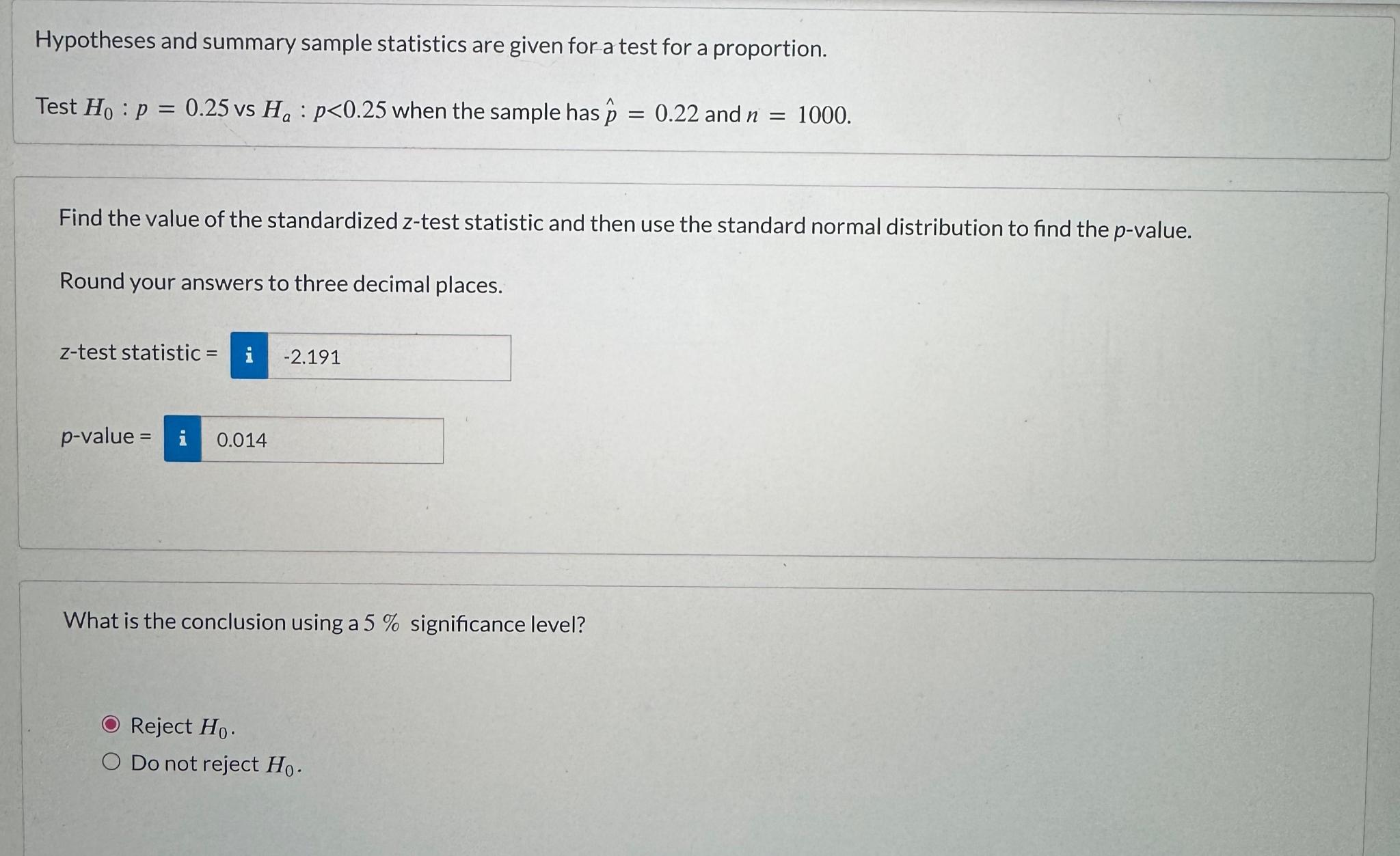 Solved Hypotheses and summary sample statistics are given | Chegg.com