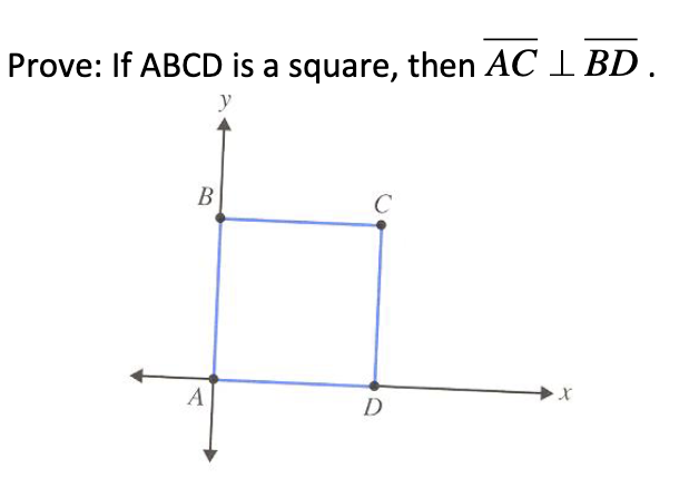 Solved Prove: If ABCD is a square, then segment AC is | Chegg.com