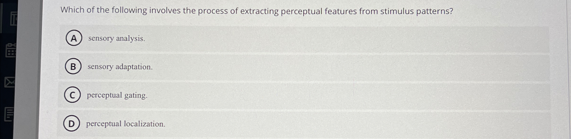 Solved Which of the following involves the process of | Chegg.com