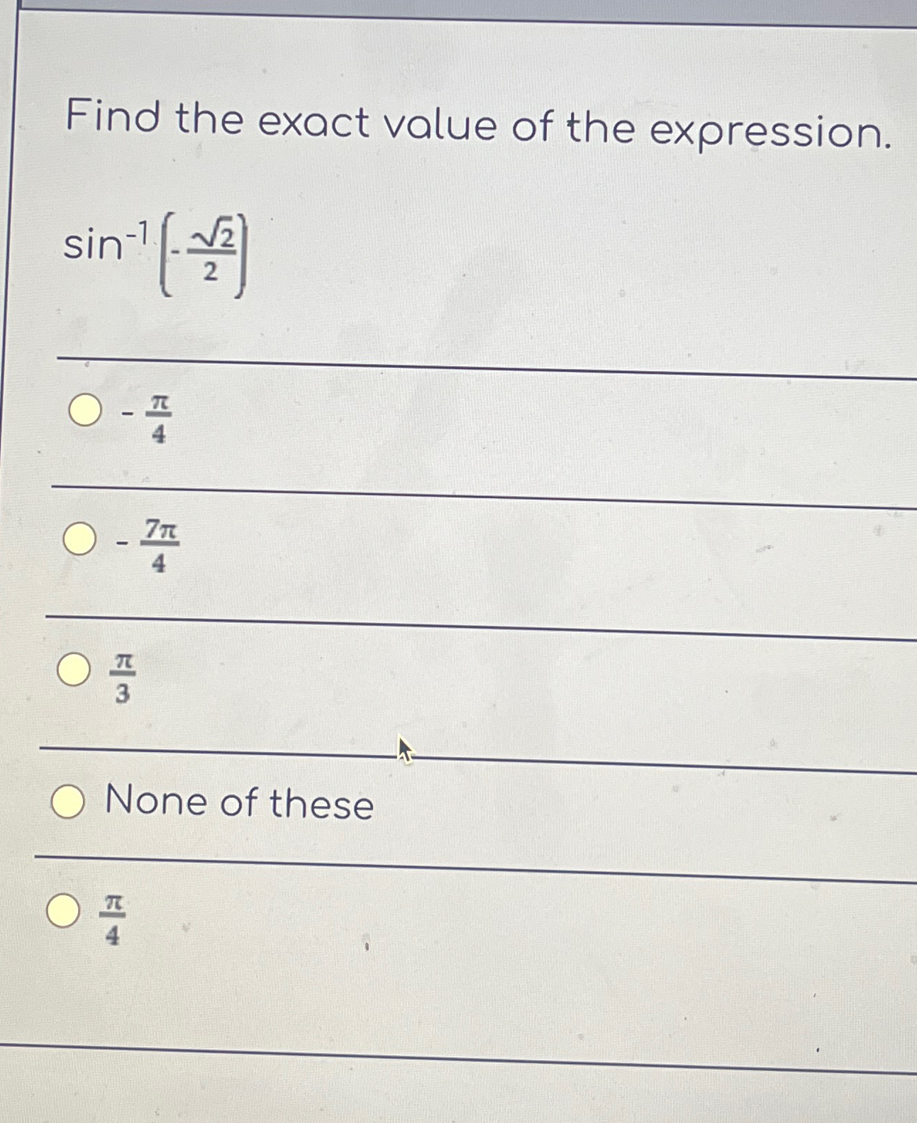 Solved Find the exact value of the | Chegg.com