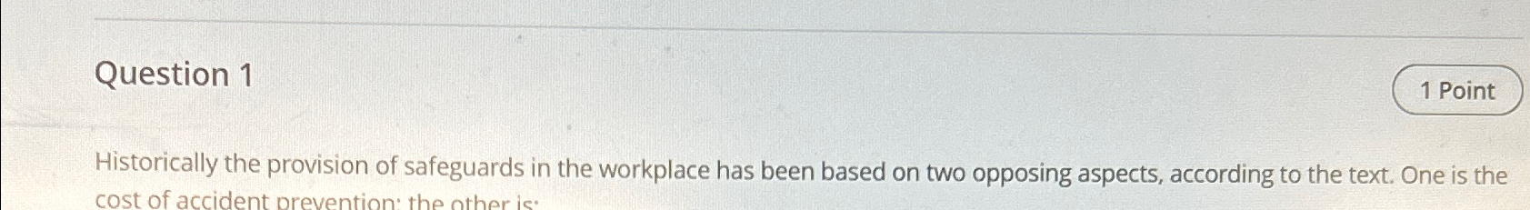 Solved Question 1Historically the provision of safeguards in | Chegg.com