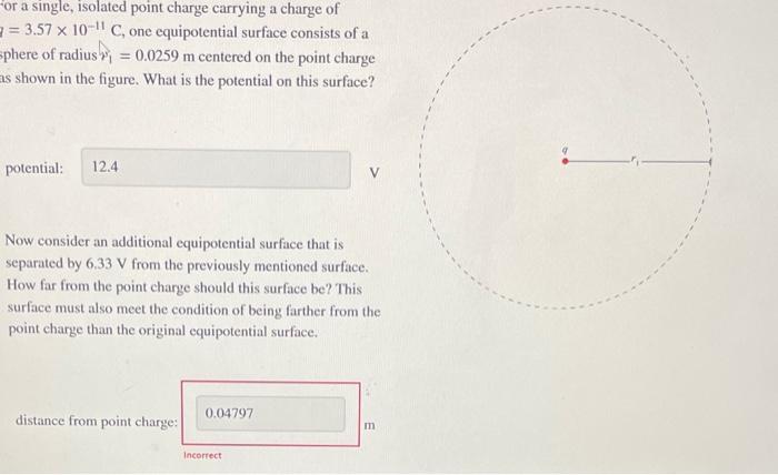 Solved or a single, isolated point charge carrying a charge | Chegg.com