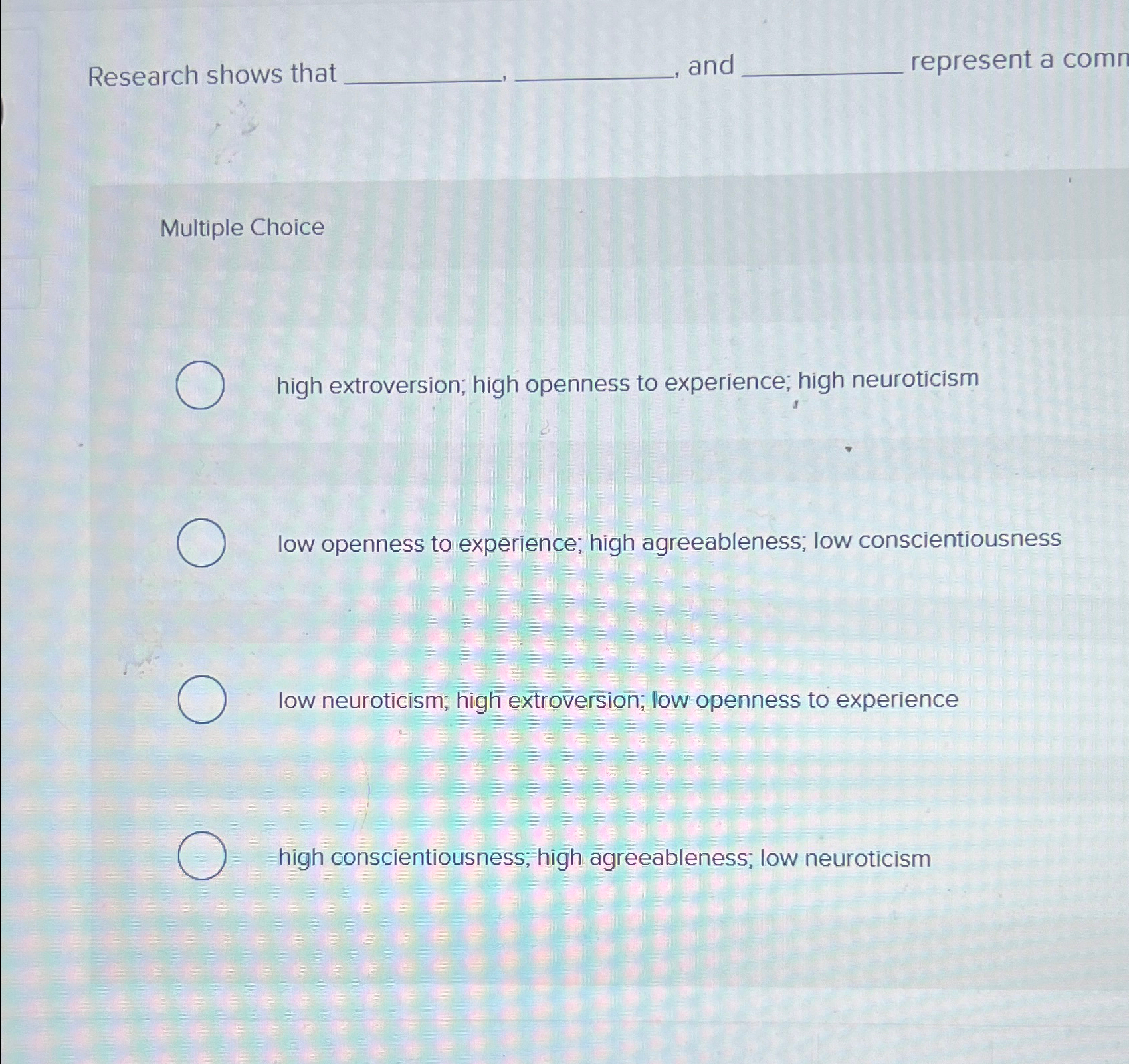 Solved Research shows that and represent a comnMultiple | Chegg.com