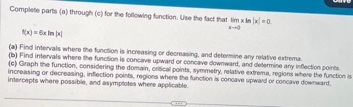 Complete parts (a) through (c) for the following | Chegg.com