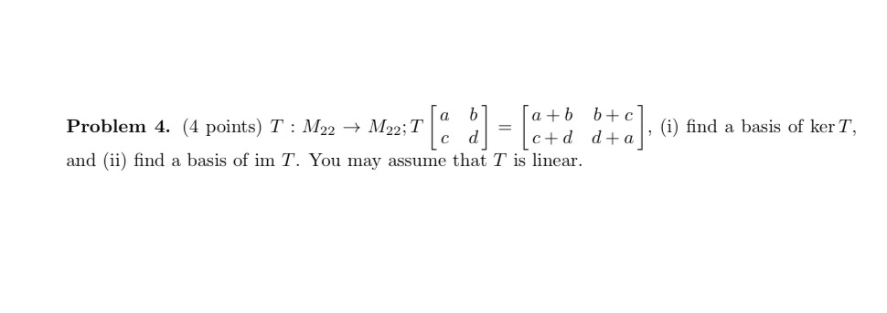 Solved Problem 4. (4 | Chegg.com