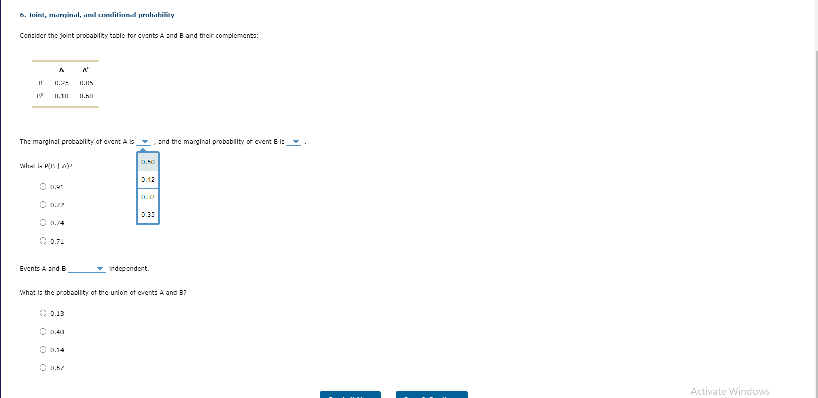 Solved Joint, marginal, and conditional probabilityConsider | Chegg.com