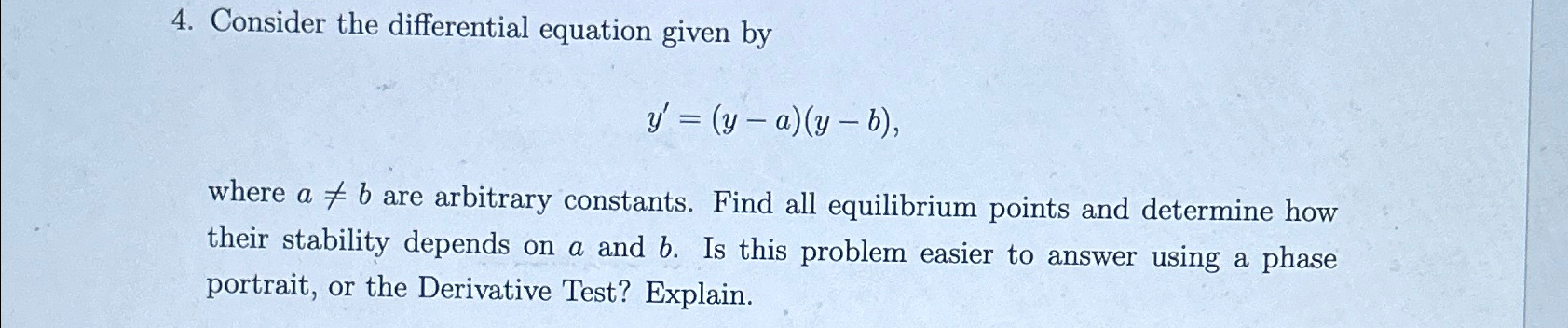 Solved Consider the differential equation given | Chegg.com