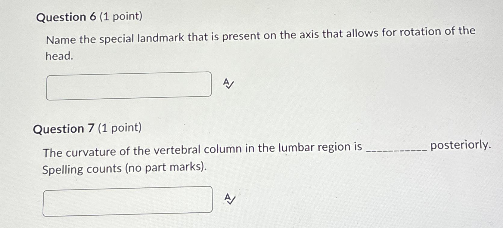 Solved Question 6 (1 ﻿point)Name the special landmark that | Chegg.com