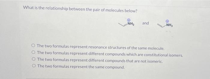 Solved What is the relationship between the pair of | Chegg.com