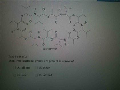 Solved Be sure to answer all parts. Nonactin and | Chegg.com