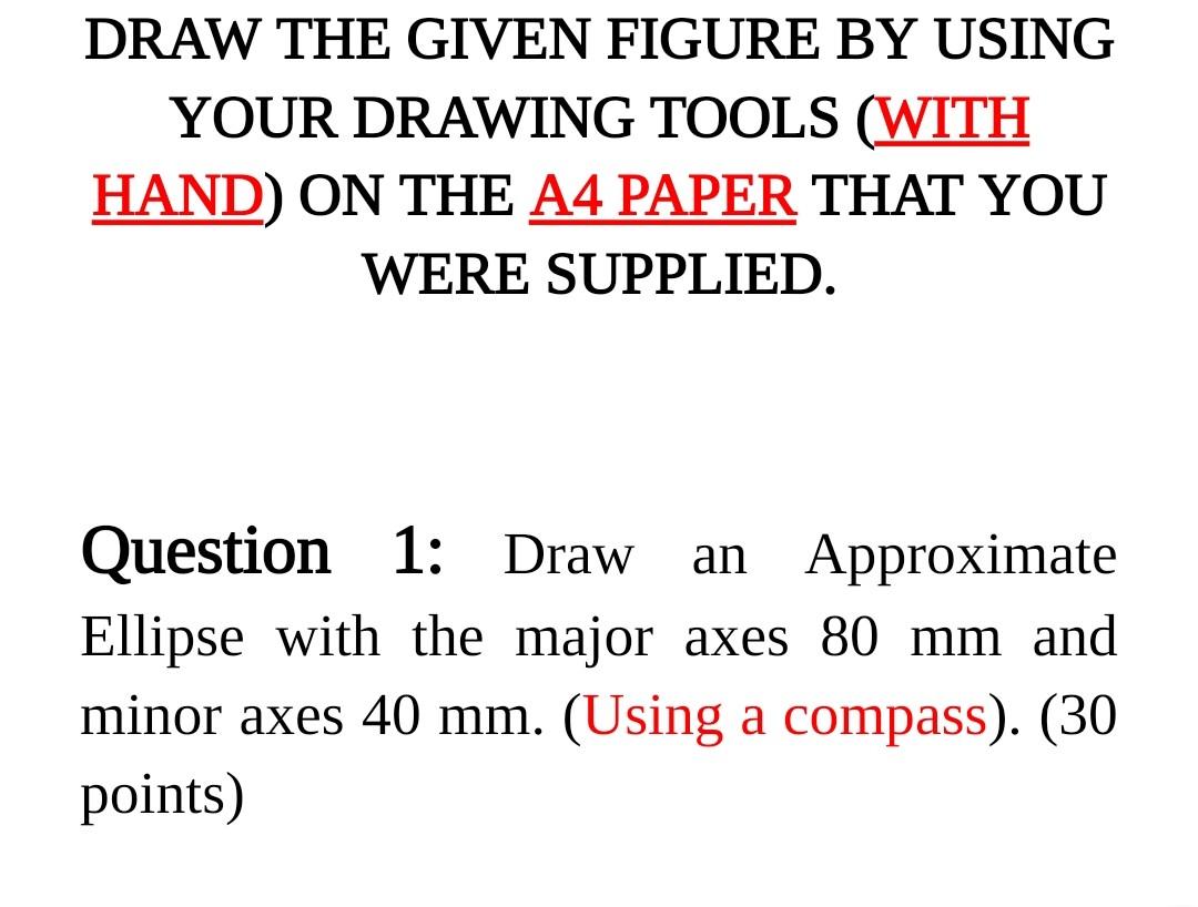 Solved DRAW THE GIVEN FIGURE BY USING YOUR DRAWING TOOLS | Chegg.com
