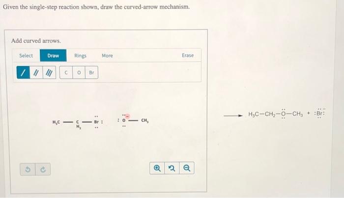Solved Given the single-step reaction shown, draw the | Chegg.com