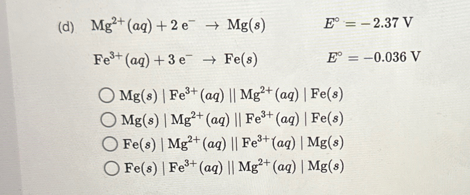 Solved (d)Give the standard line notation for each | Chegg.com