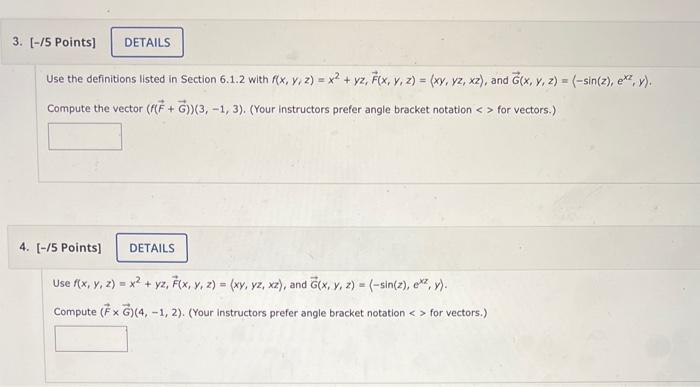 Solved Use the definitions listed in Section 6.1.2 with | Chegg.com