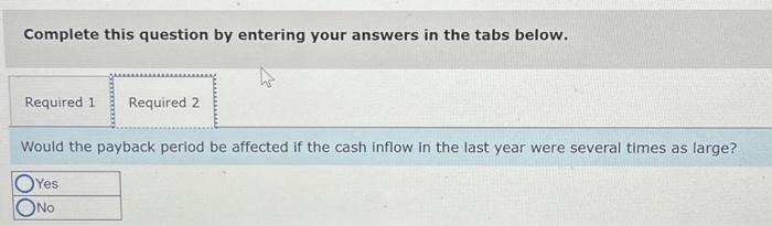 Solved Exercise 12-1 (Algo) Payback Method [LO12-1] The | Chegg.com