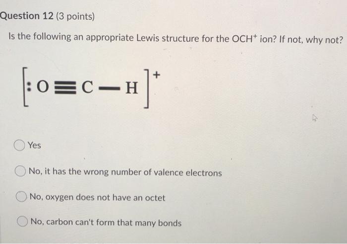 Solved Question 12 (3 points) Is the following an | Chegg.com