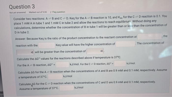 Solved BiochemPlease answer all blanks The options for the | Chegg.com Solved BiochemPlease answer all blanks The options for the | Chegg.com