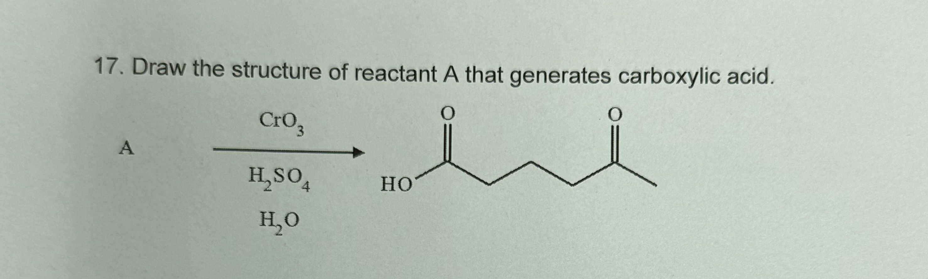 Solved Draw the structure of reactant A that generates | Chegg.com