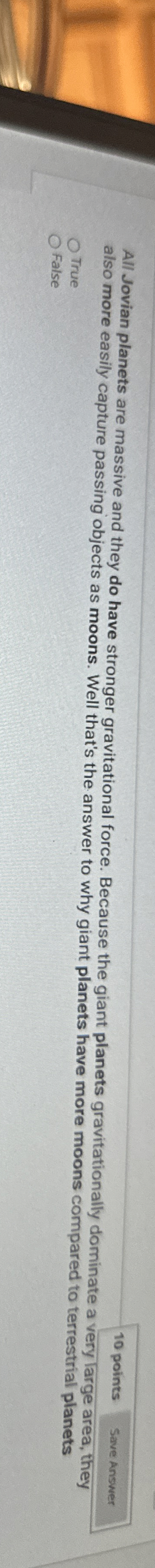 Solved All Jovian planets are massive and they do have | Chegg.com